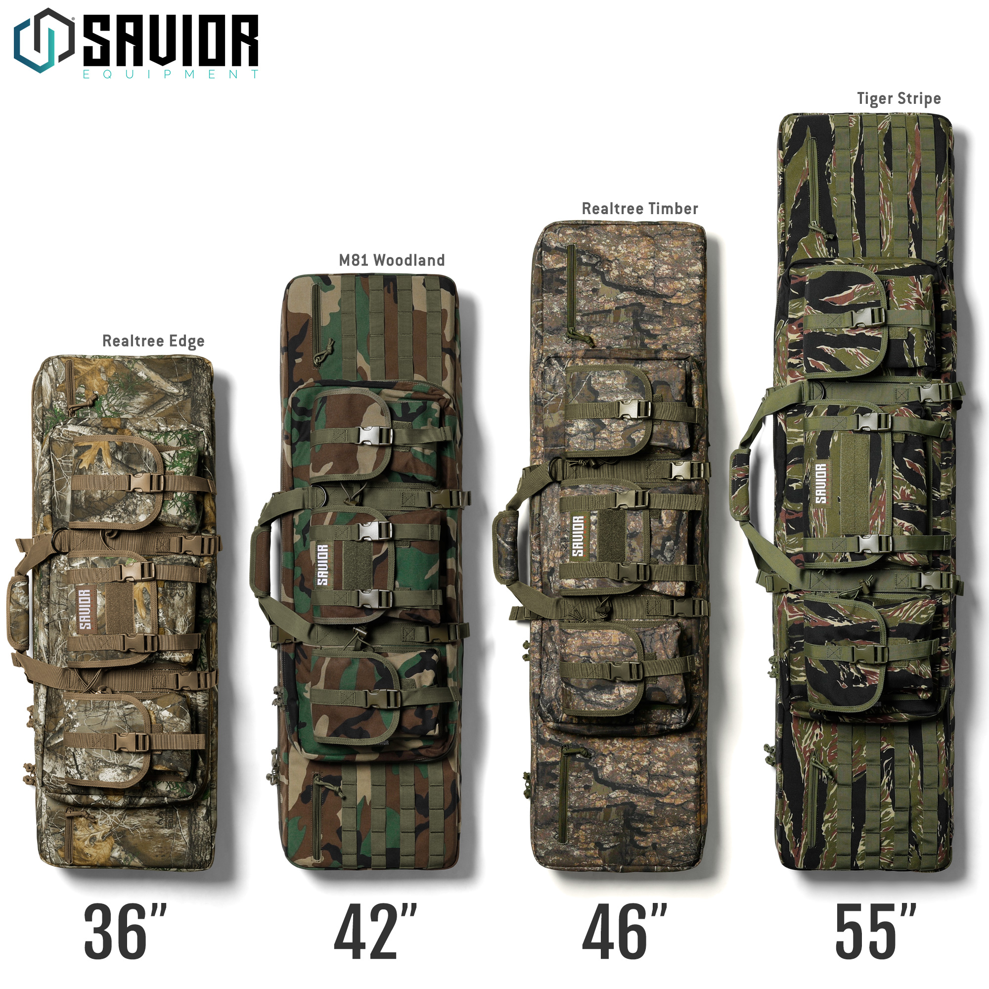 SAVIOR EQUIP Tactical Double Rifle Bag Gun Range Padded Soft Case 36 ...