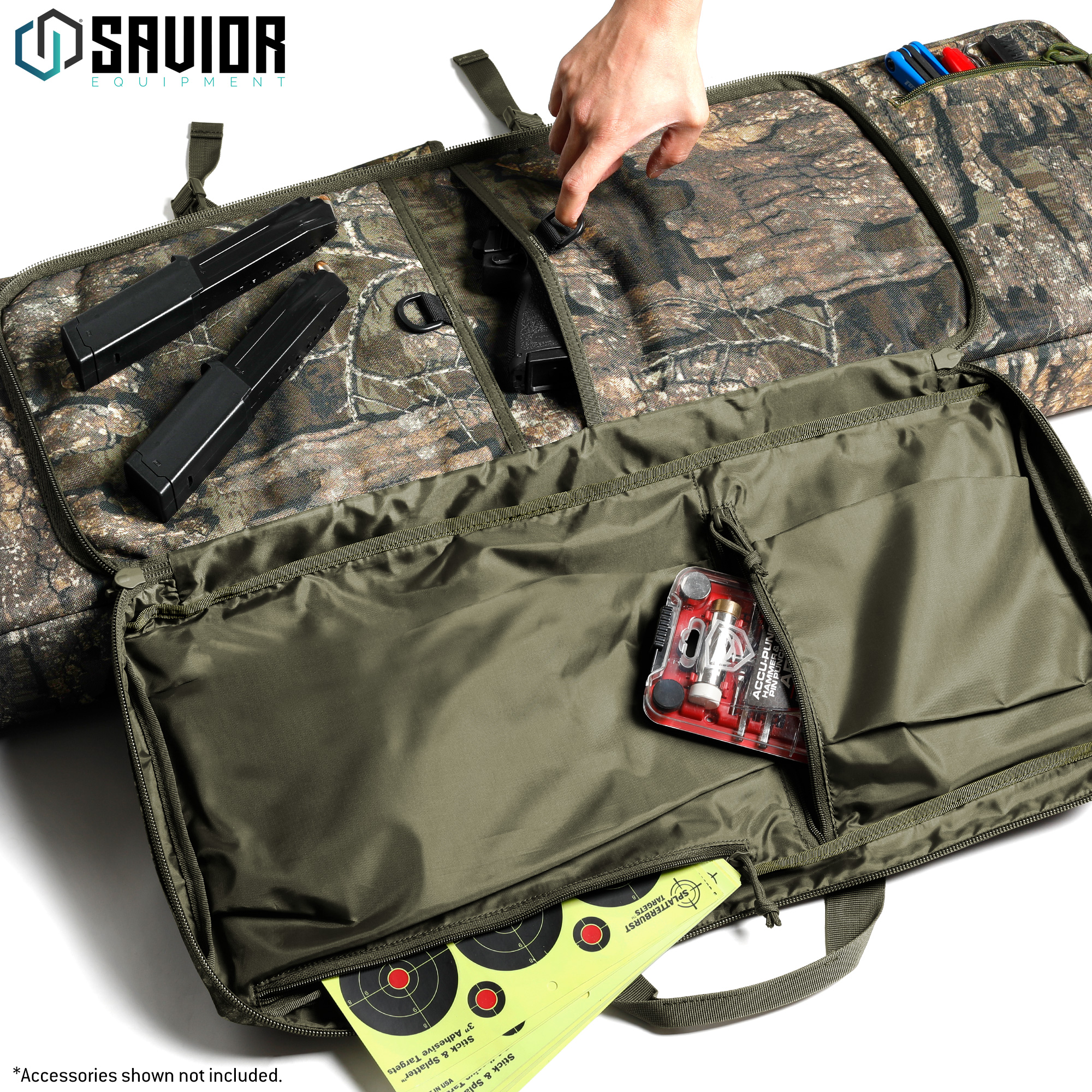 SAVIOR EQUIP Tactical Double Rifle Bag Gun Range Padded Soft Case 36 ...