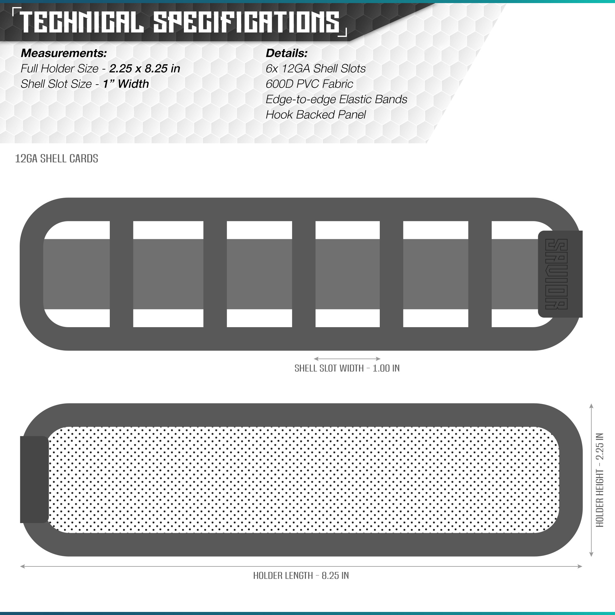 [SAVIOR] 4 Round Tactical Shotgun Shell Card Ammo 12 Gauge Bullet Side ...
