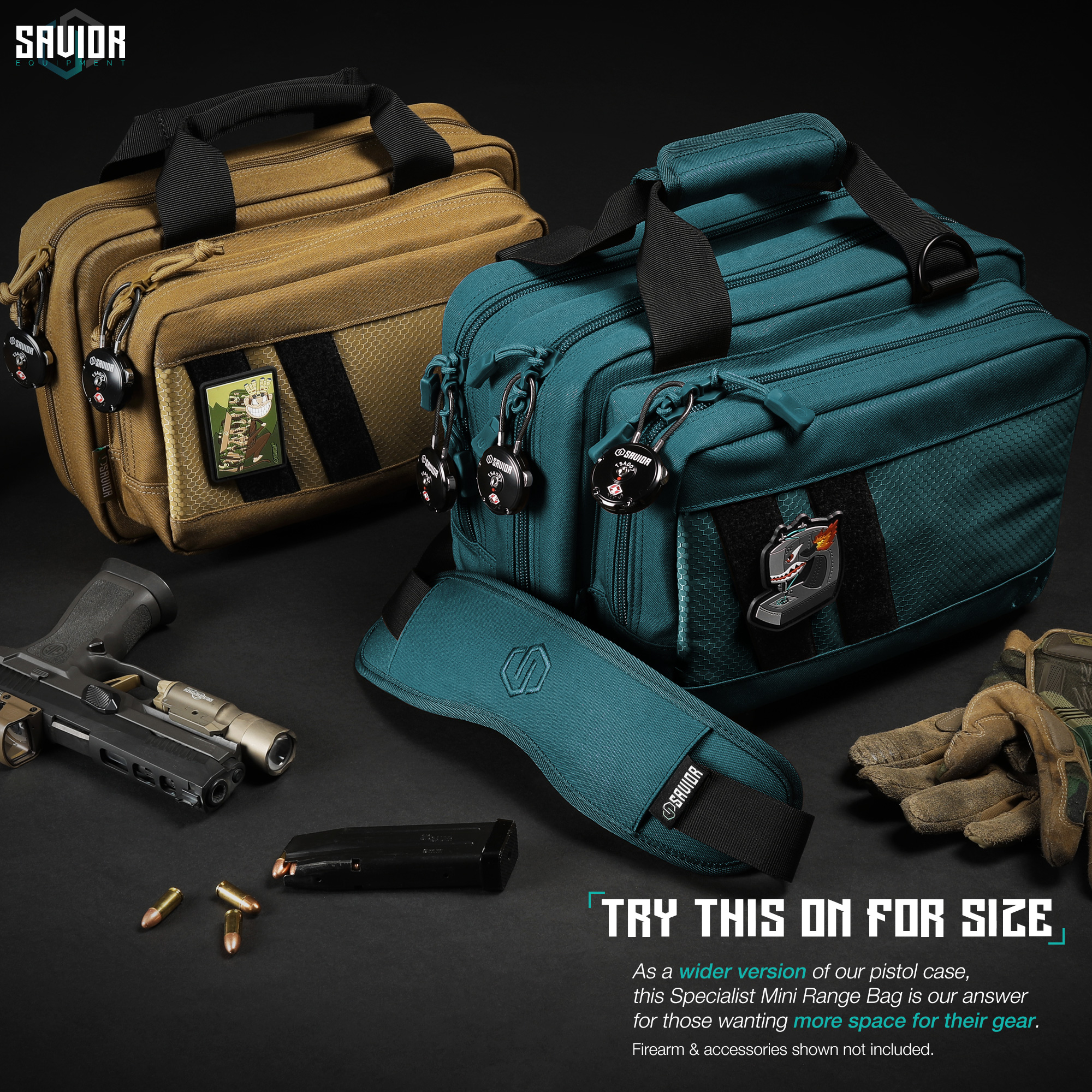 [SAVIOR] Mini Range Bag Tactical Pistol Handgun Revolver Shooting Case ...